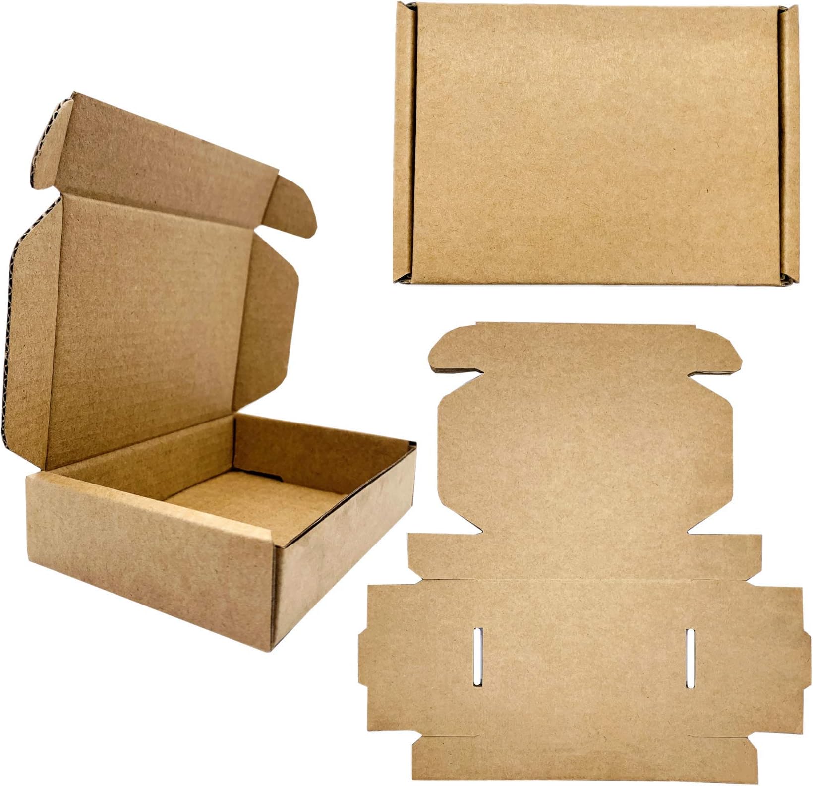 Amazon.com: 6x4x1.6 Inch Shipping Boxes Pack of 50 Cardboard Boxes 3 ...
