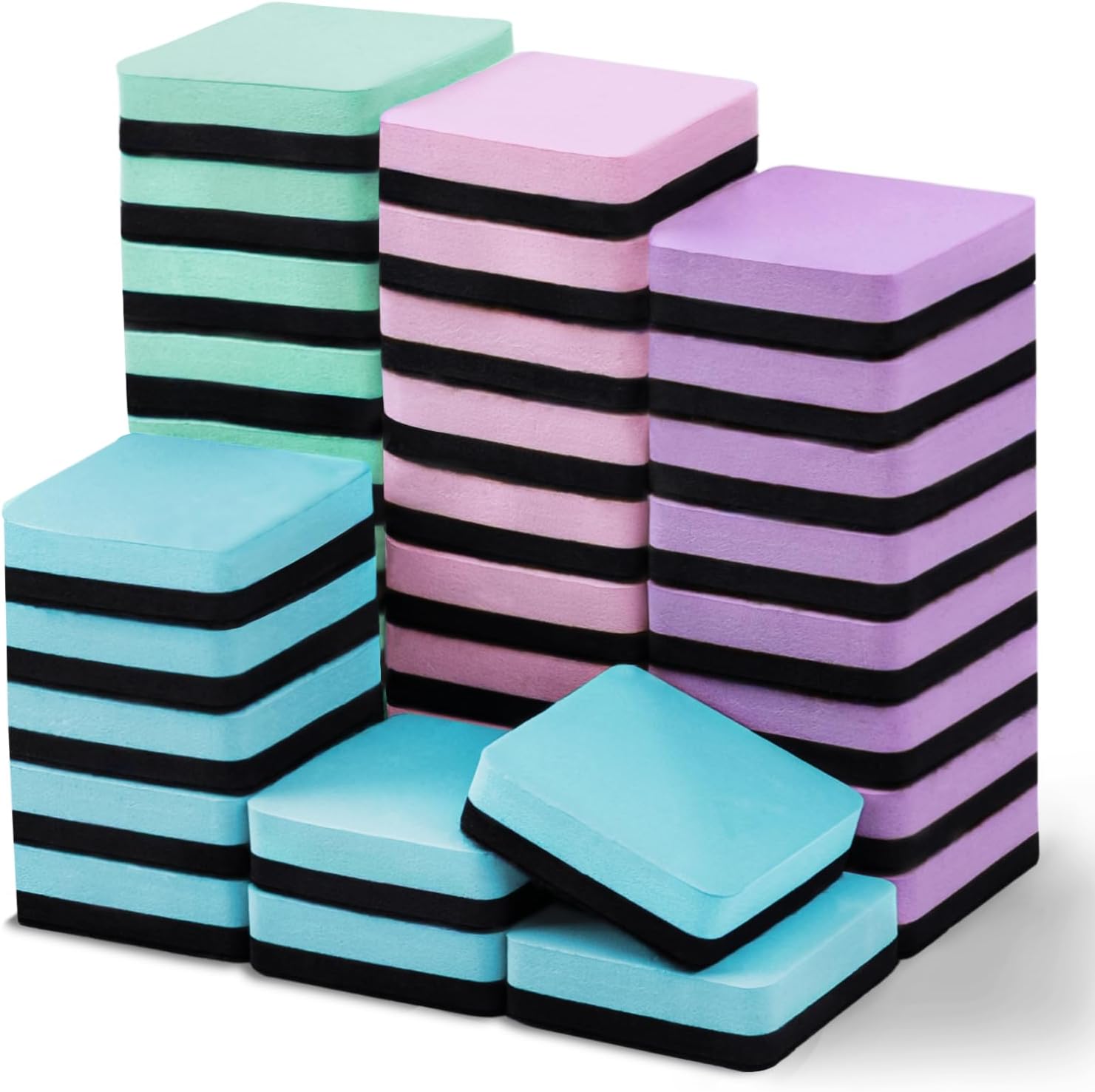 Amazon.com: XKDOUS 35 Pack Square Magnetic Dry Erase Eraser, 2x2 Inch ...