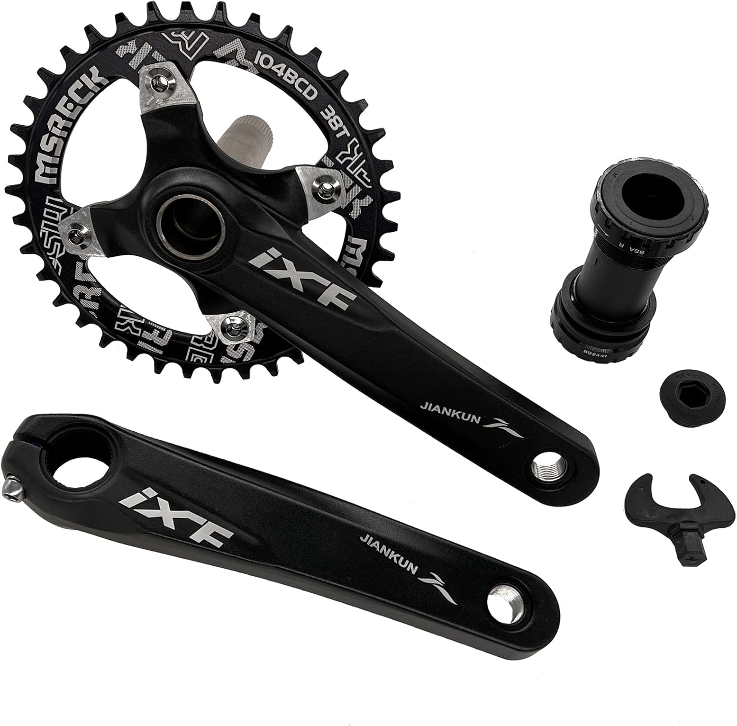 Bike Crank Arm Set Mountain Bike Crank Arm Set 170mm 104 BCD with ...
