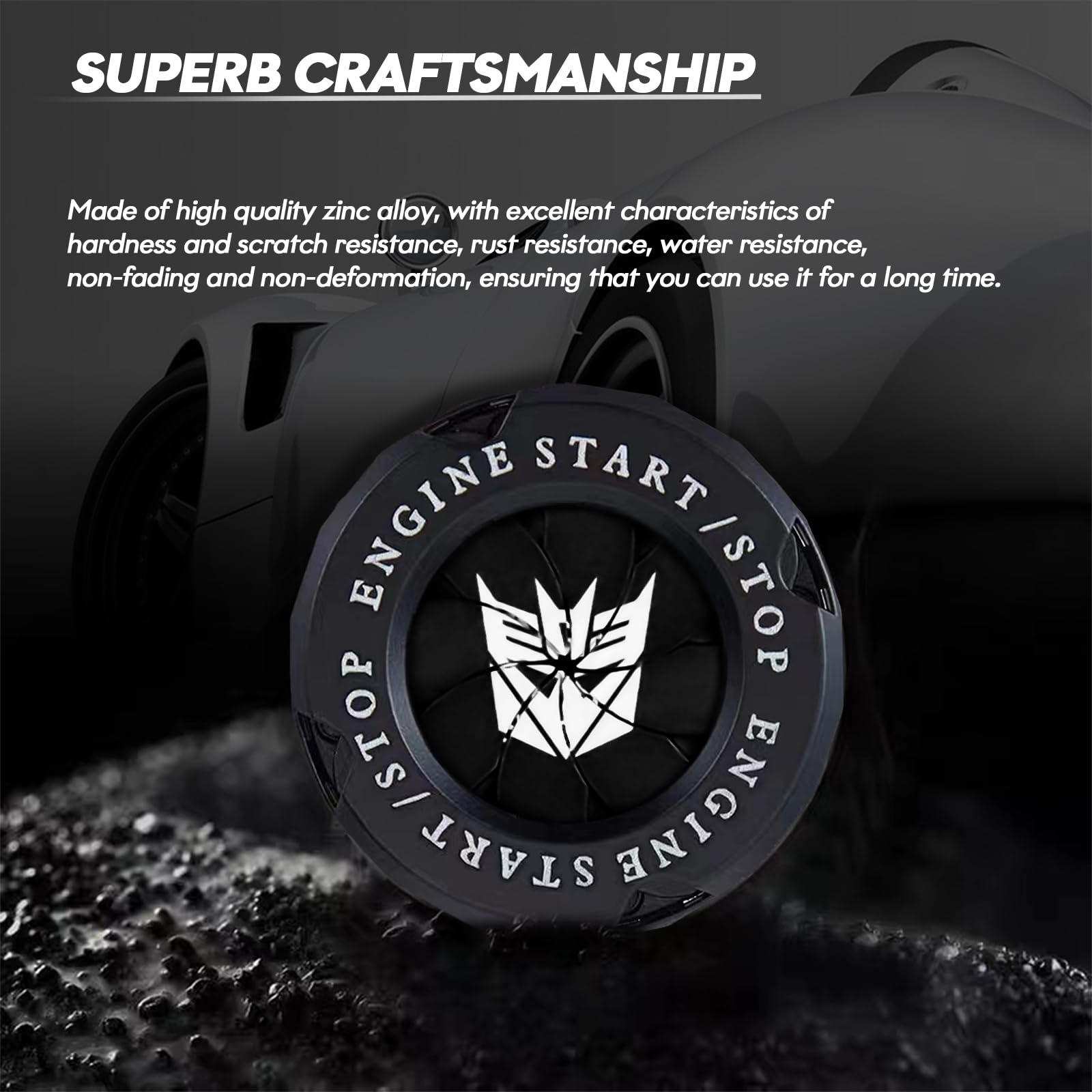 Snapklik.com : Rotary Push Start Button Cover, Transformers Universal ...