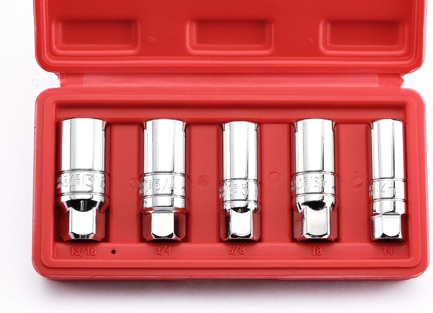 MIXPOWER 3 8 Inch Drive Spark Plug Socket Set SAE Metric CR V Steel mixpower-3-8-inch-drive-spark-plug-socket-set-sae-metric-cr-v-steel