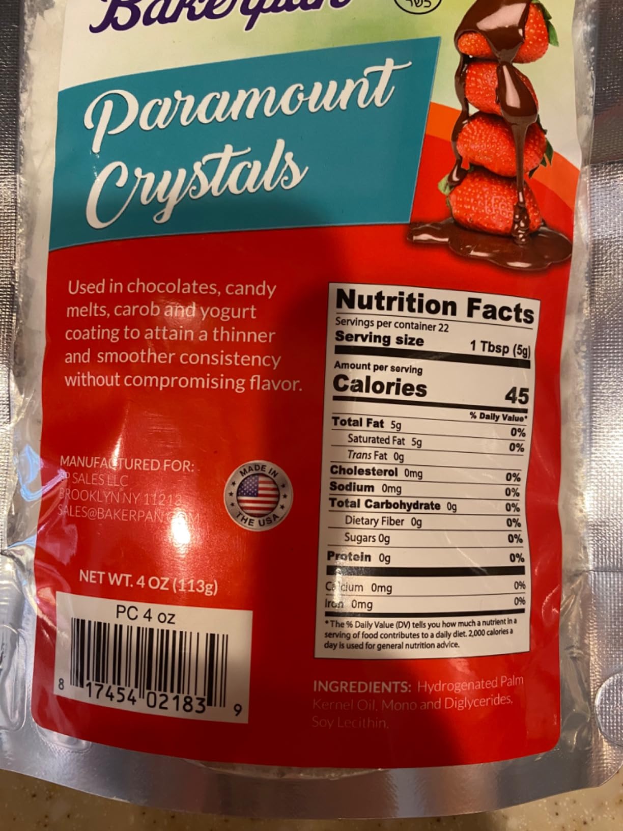 Amazon.com : Bakerpan Paramount Crystals for Thinning Chocolate - 16 ...