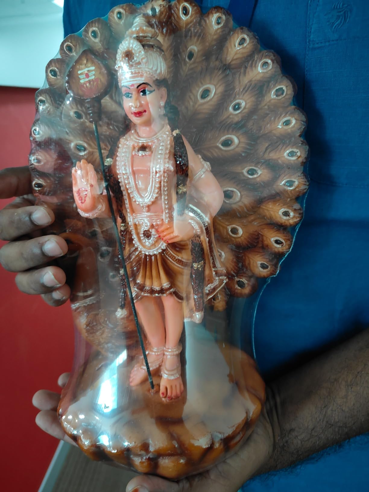 Buy Newven Lord Murugan Showpiece Hindu God Kumaraswamy Idol Decorative ...