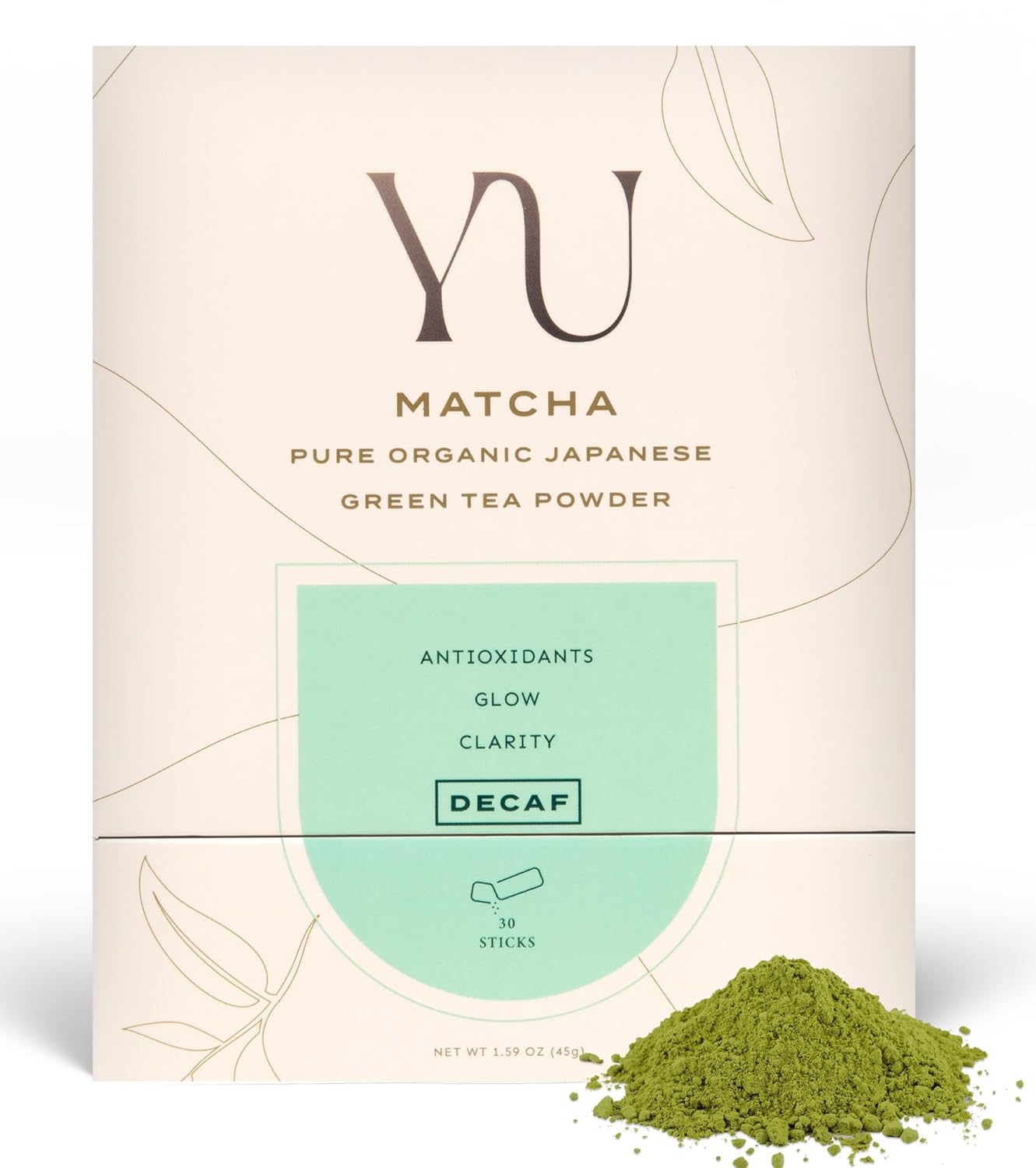 Amazon.com : Yu Tea Organic Decaf Matcha Powder Ceremonial Grade ...