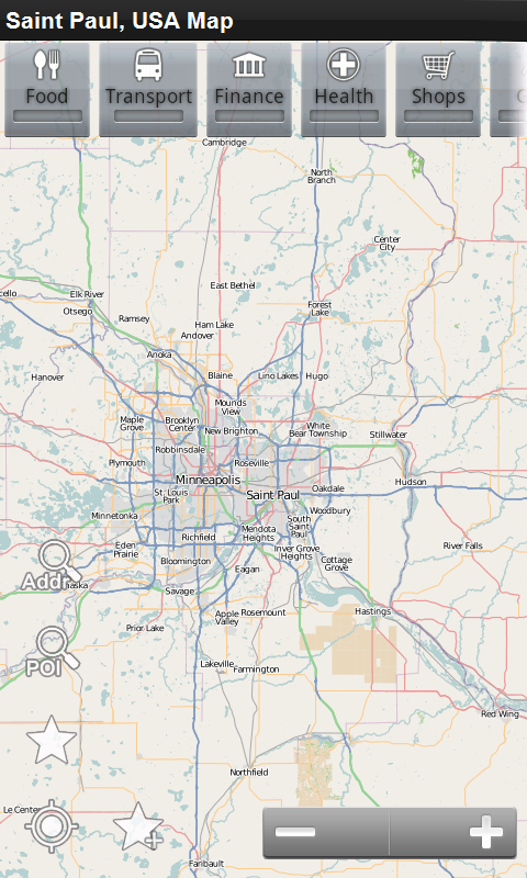 Saint Paul, USA Offline Map: PLACE STARS:Amazon.com:Appstore for Android