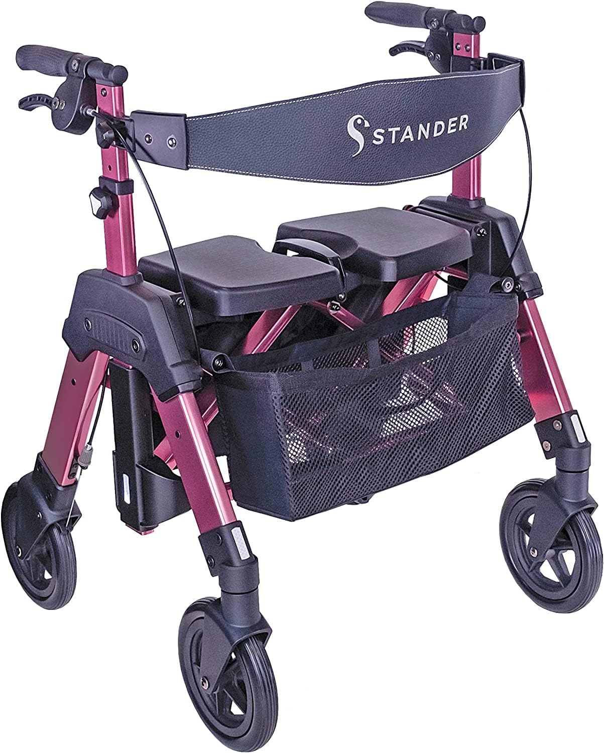 Amazon.com: Stander EZ Fold-N-Go Bariatric Rollator, Heavy Duty Folding ...