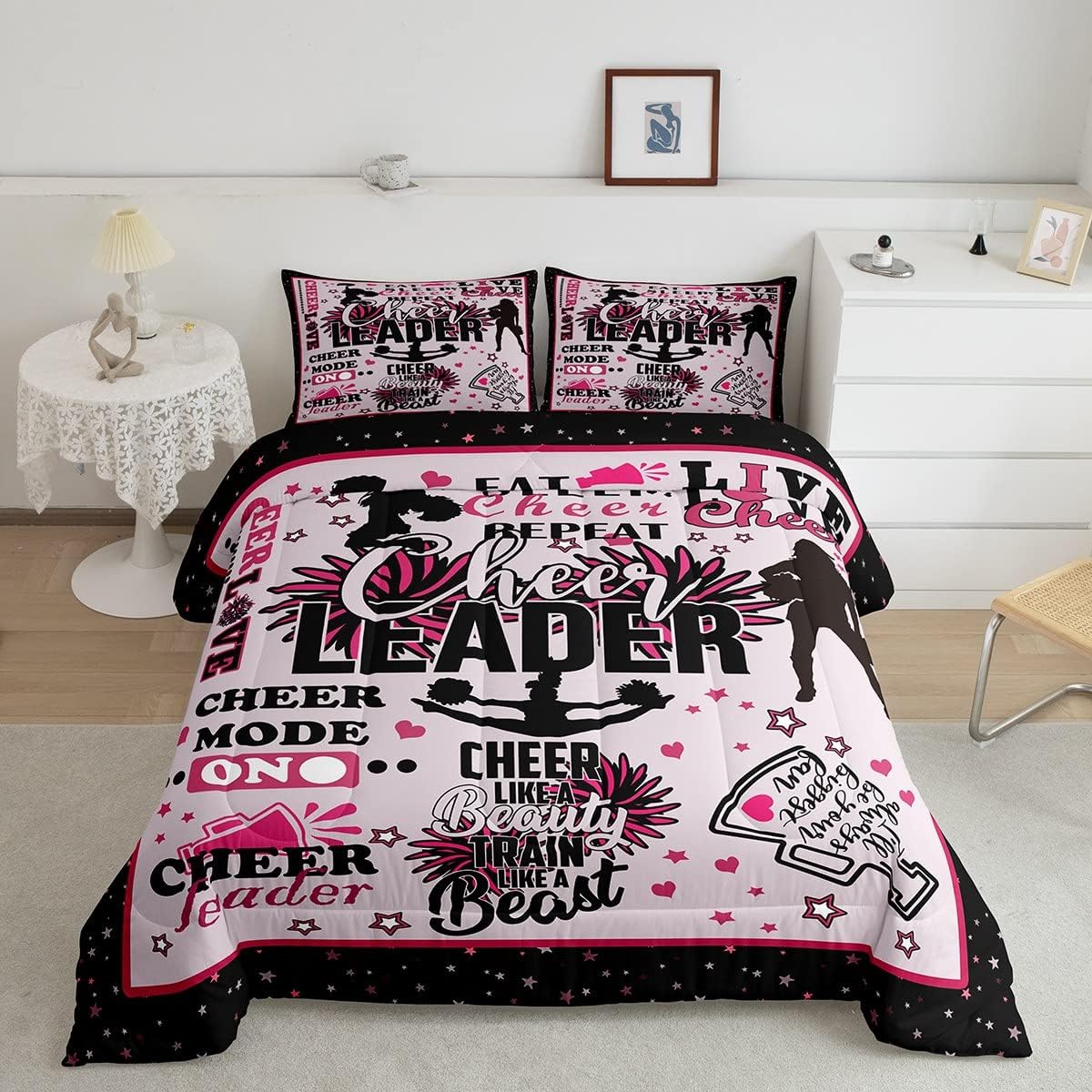 Amazon.com: Feelyou Gymnastics Bedding Set Ballet Cheers Bedding Set ...