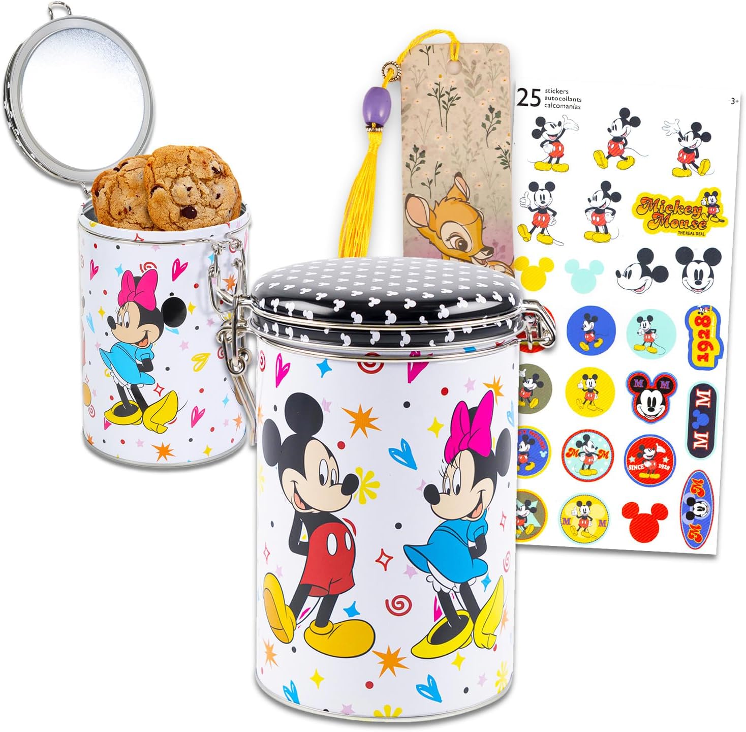 Amazon.com: Disney Mickey Mouse Cookie Jar for Kitchen Counter - Bundle ...