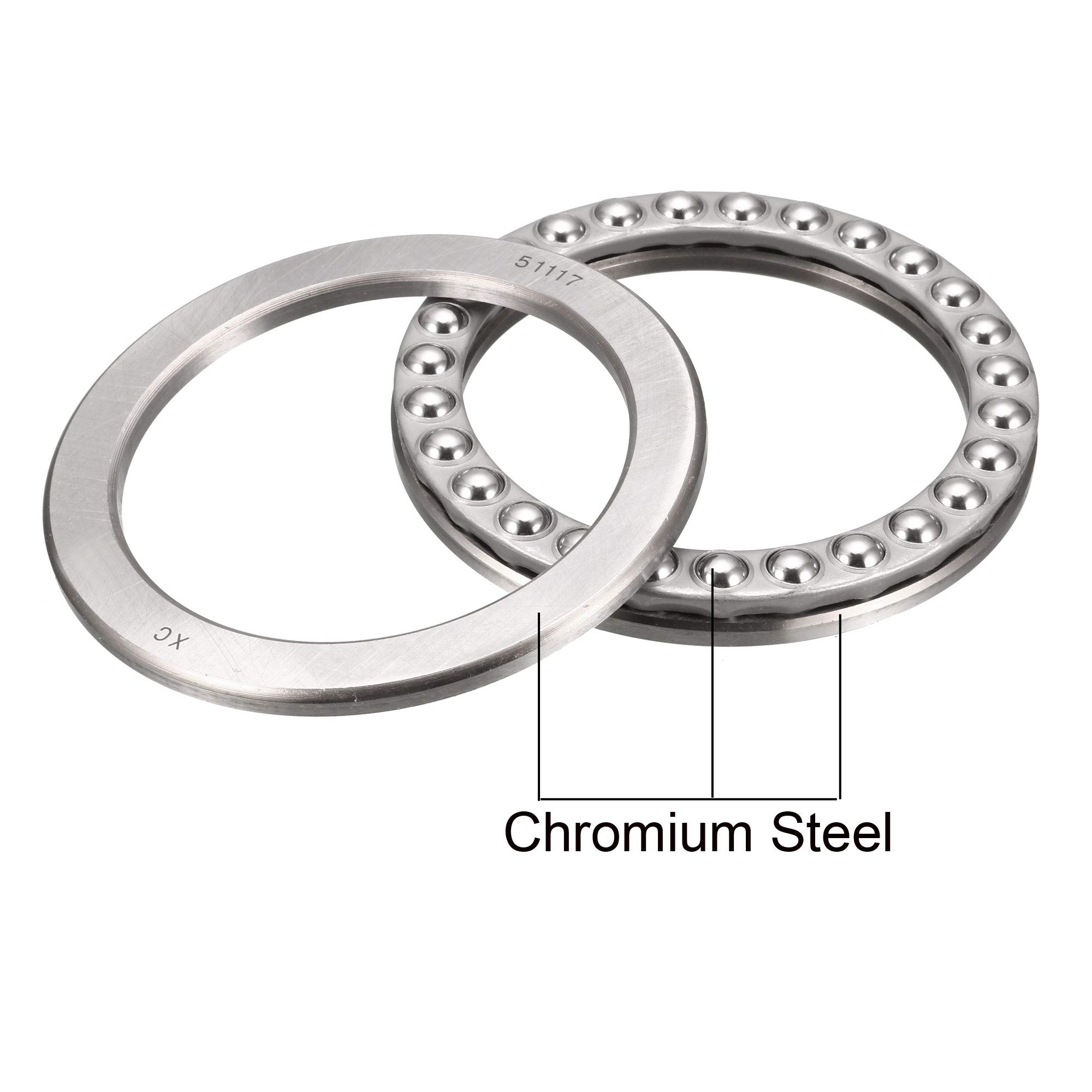 Snapklik.com : Uxcell 51117 Miniature Thrust Ball Bearing 85mm X 110mm ...