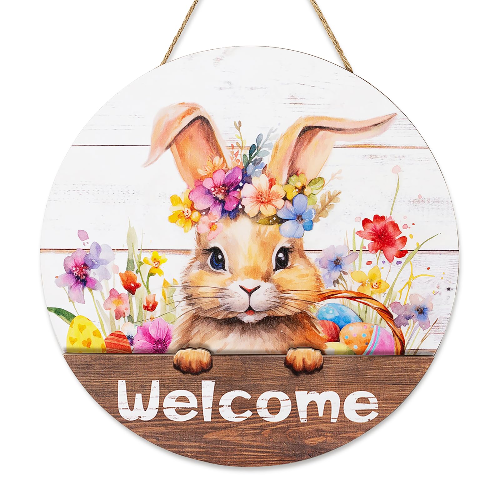 Amazon.com: Walasis Easter Decorations for Front Door: Spring Wreath ...