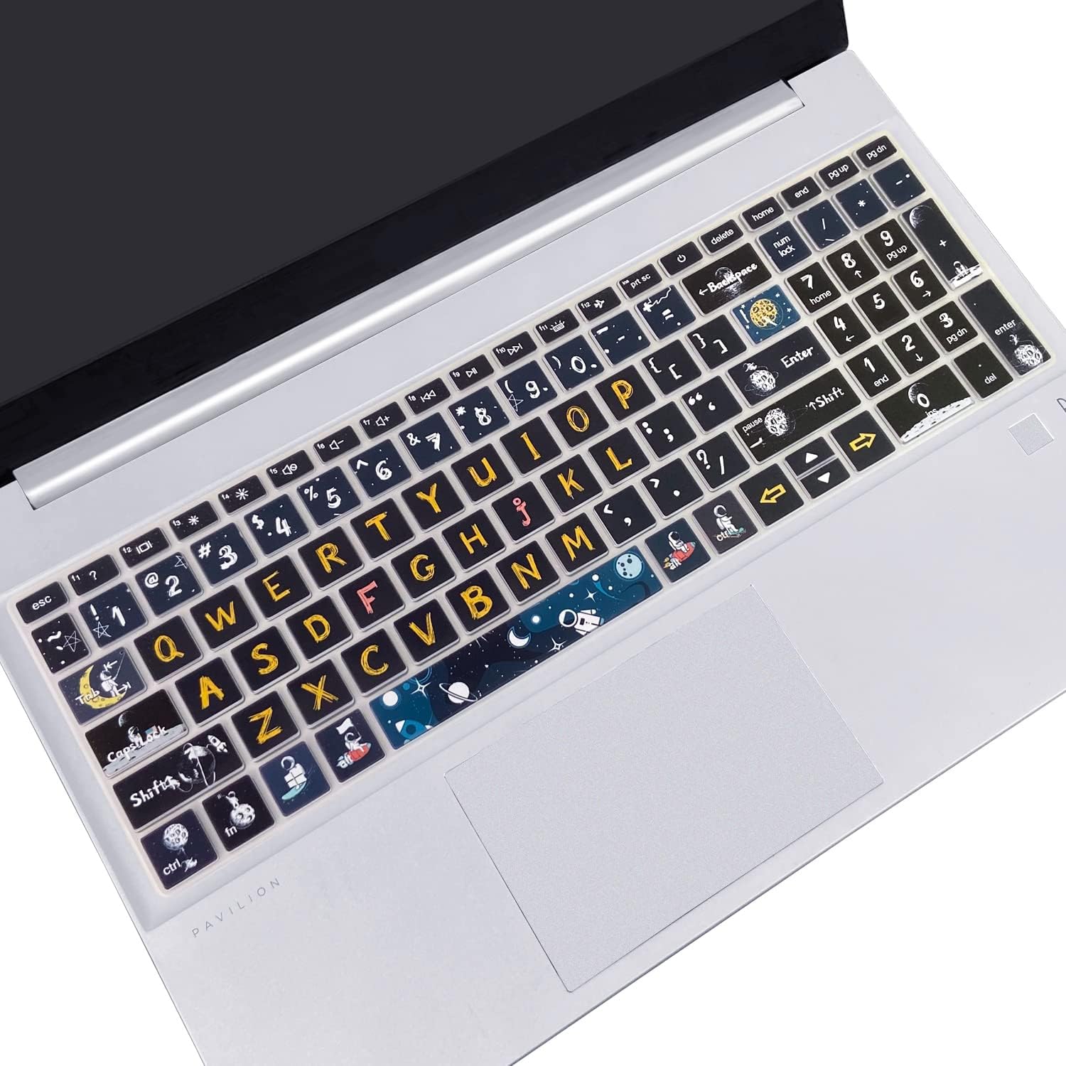 Amazon.com: WSLUCKO Silicone Keyboard Cover for 15.6 HP Laptop 15-fc 15 ...