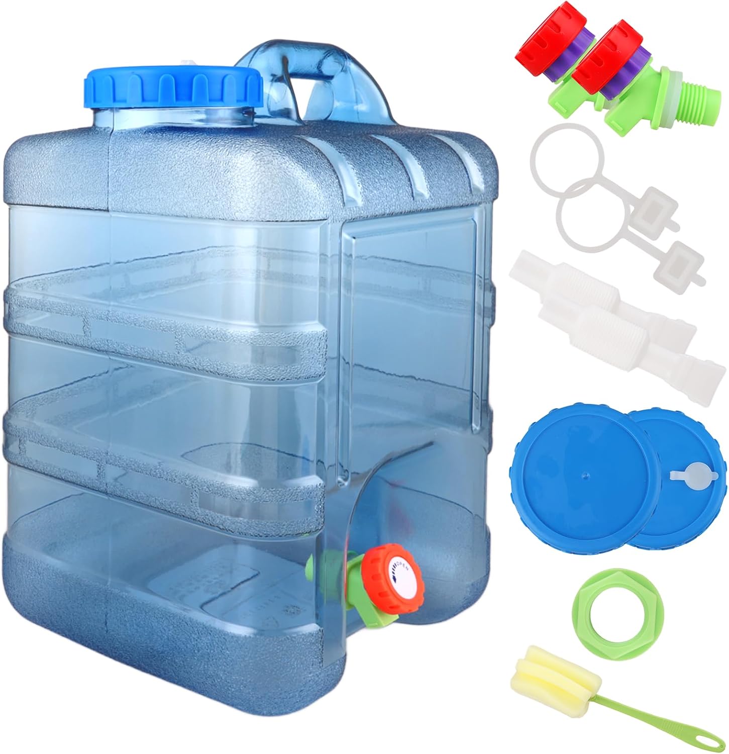 Amazon.com: ASelected 15L Water Container with Faucet Portable Plastic ...