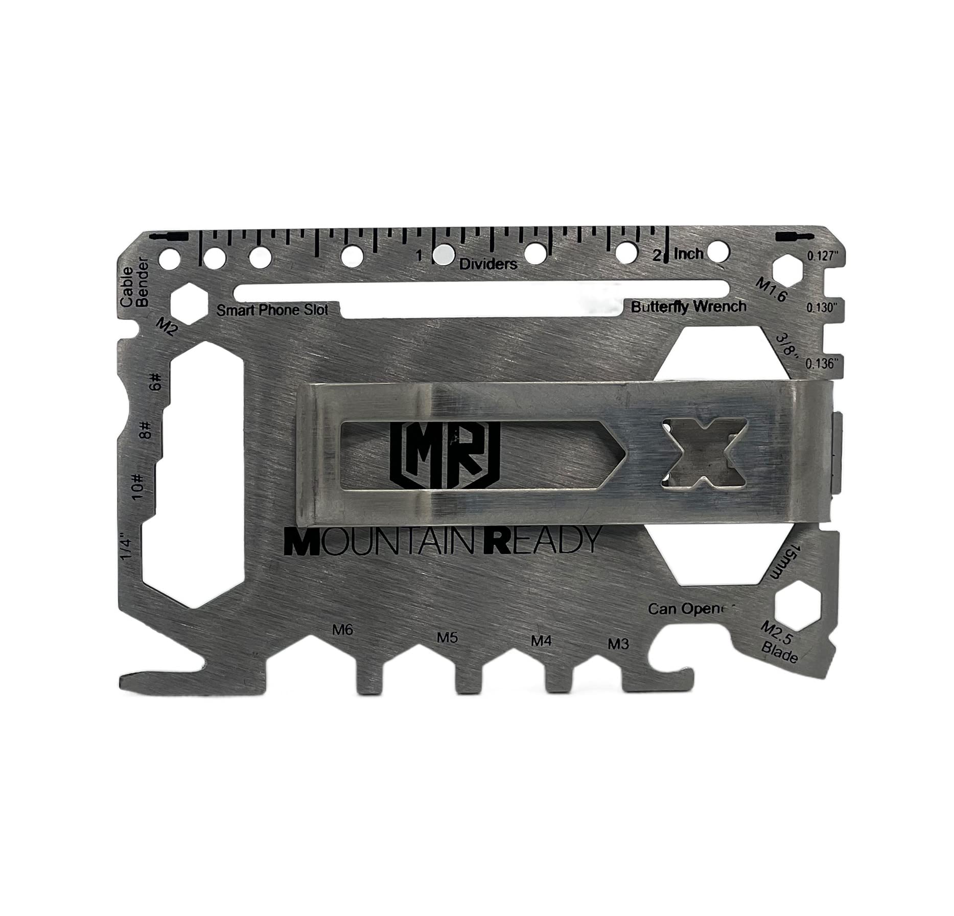 Mountain Ready Multitool Card - 21 Function Credit Card Sized Tool Card ...