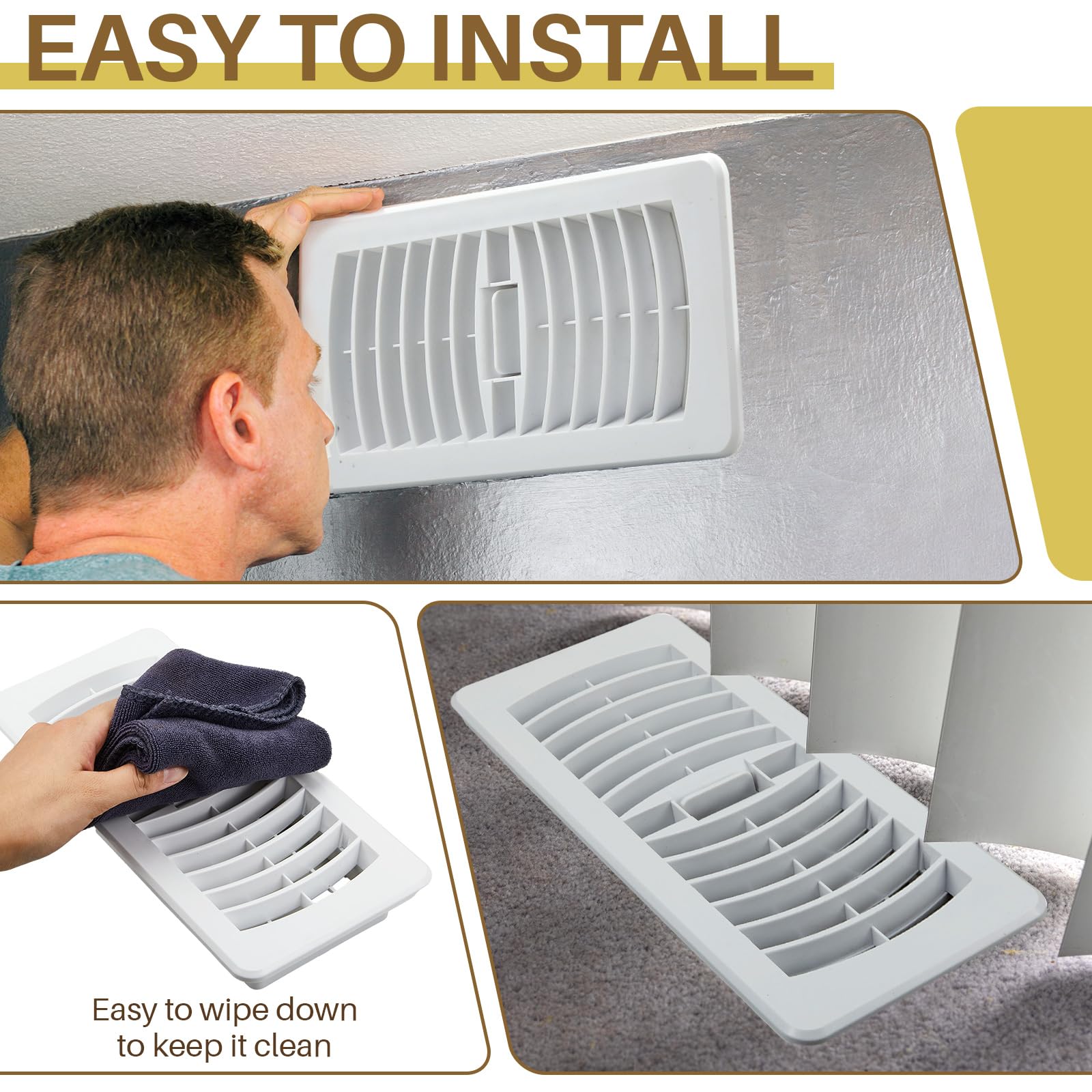 Plastic Floor Registers Happon Floor Vent Covers Rectangle Air Vent
