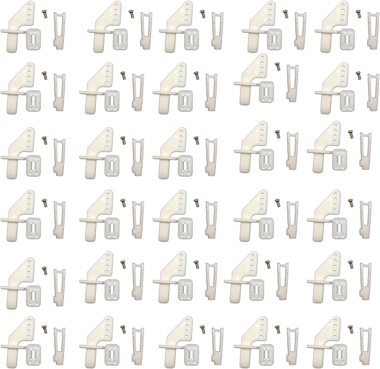 Amazon.com: Skrnrhrery Nylon Control Horn, 30pcs Four-Hole Rudder Angle ...