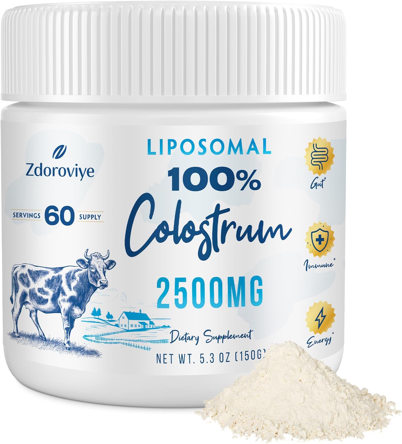 Amazon.com: NOW Supplements, Colostrum Powder, Naturally occurring ...