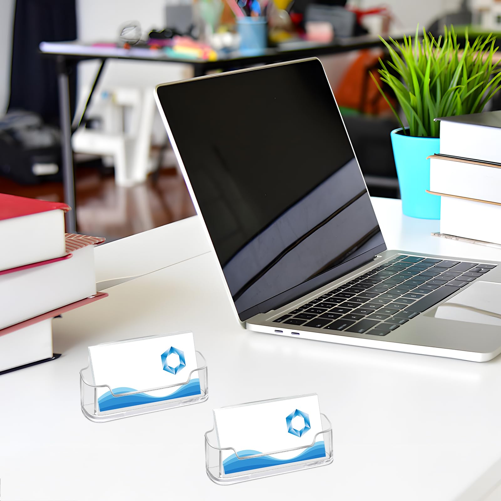Snapklik.com : Acrylic Business Card Holder For Desk, 40 Pack Plastic ...