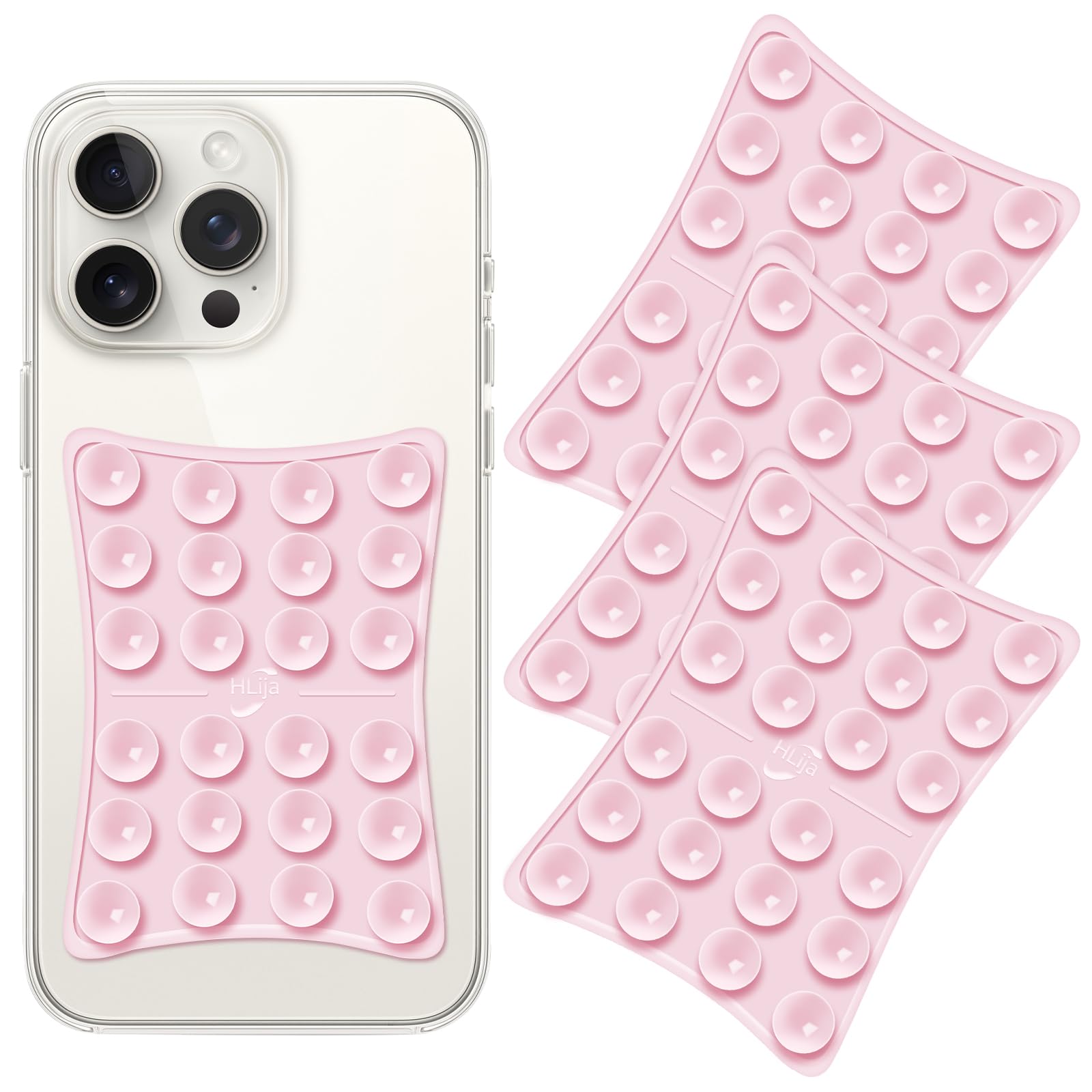 Amazon.com: Hlija 3 Pack Suction Cup Phone Case Mount,Silicone Octo Cup ...