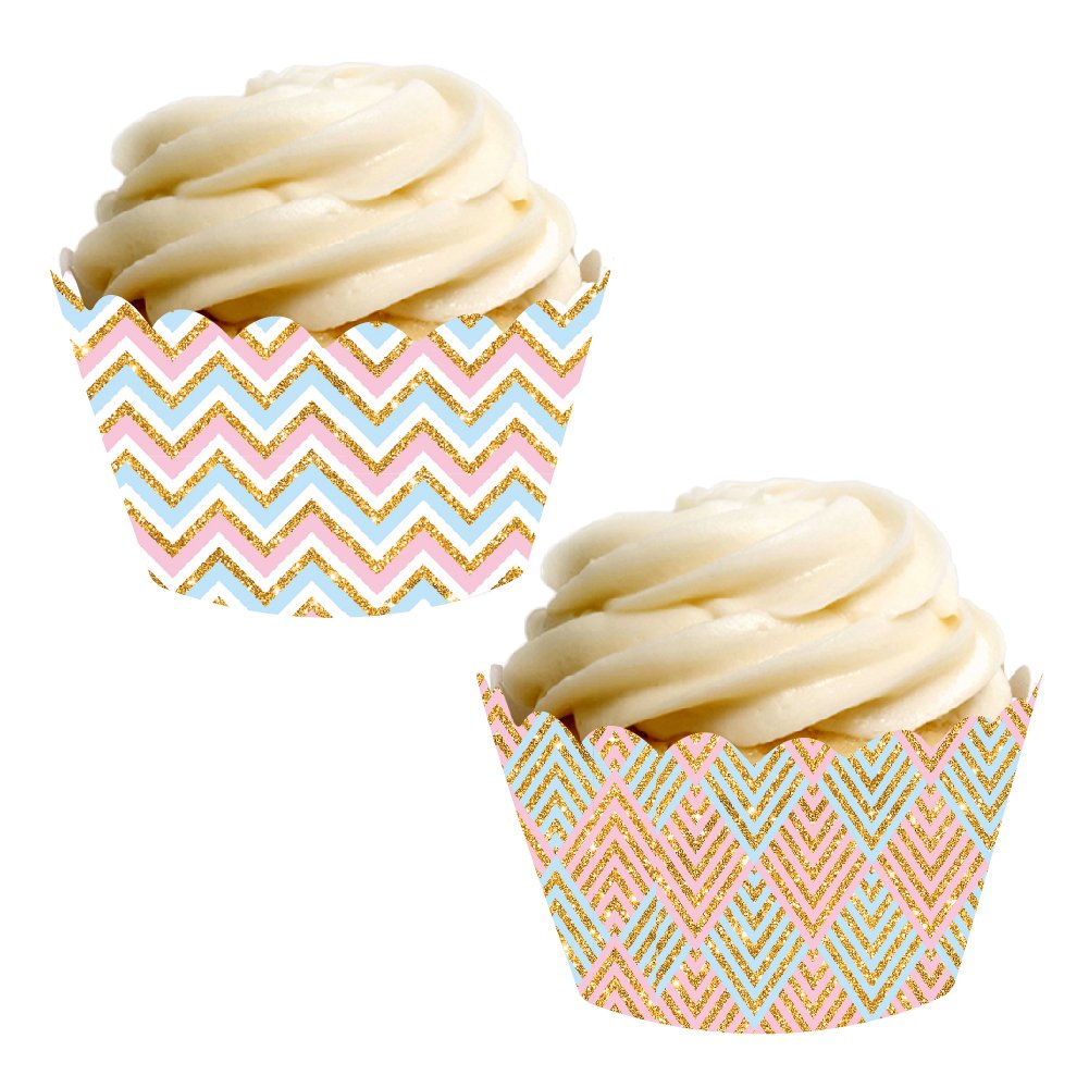 Pink Chevron Birthday Cake