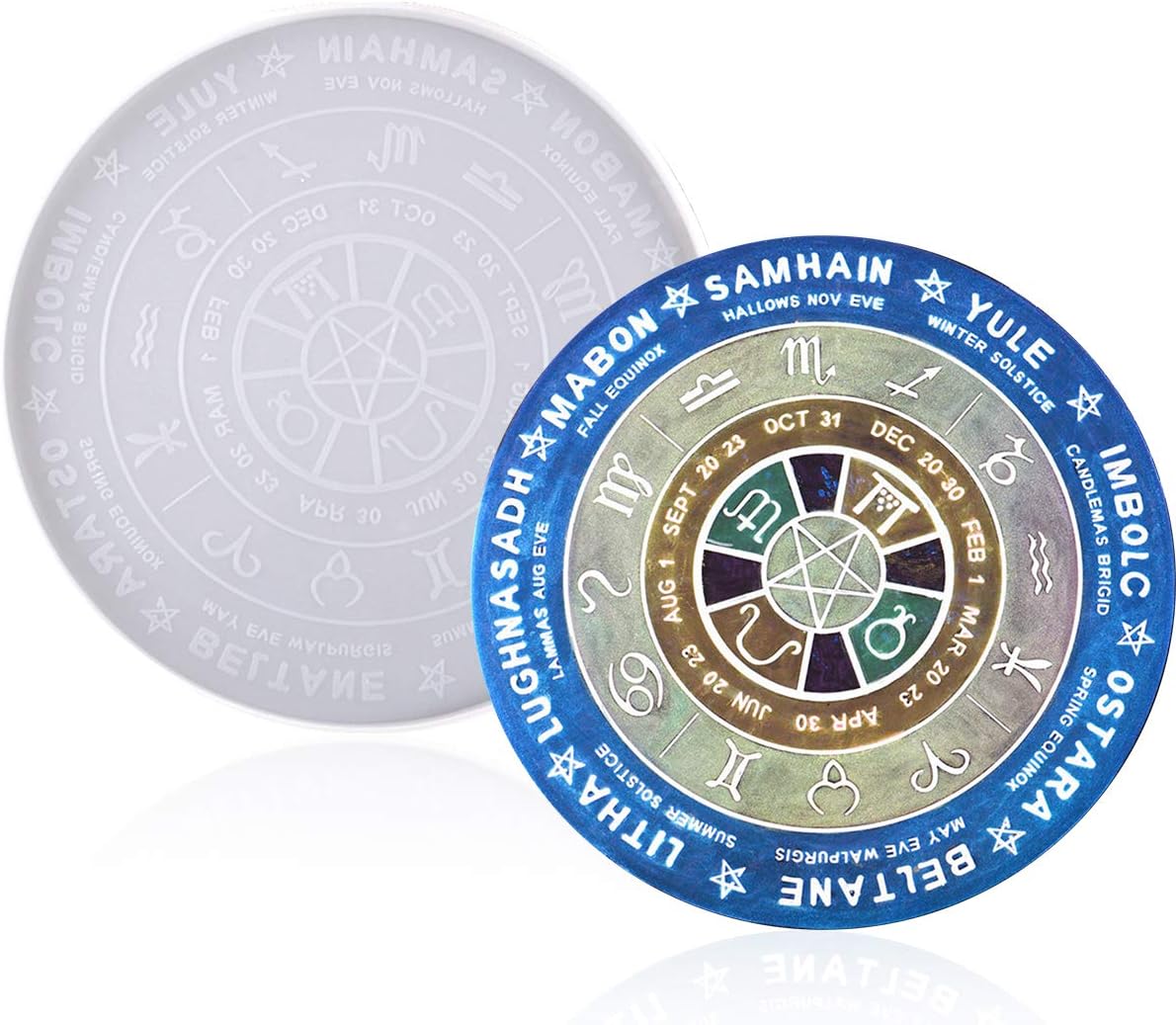 Amazon.com: iSuperb Astrology Compass Silicone Resin Molds Tarot Card ...