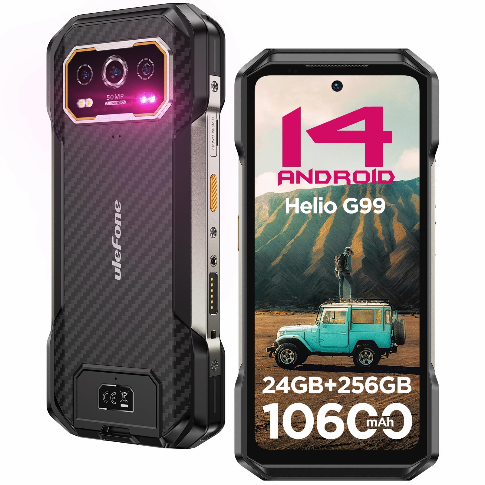 Amazon.com: Ulefone Rugged Smartphone, Armor 27 10600mAh/33W Unlocked ...