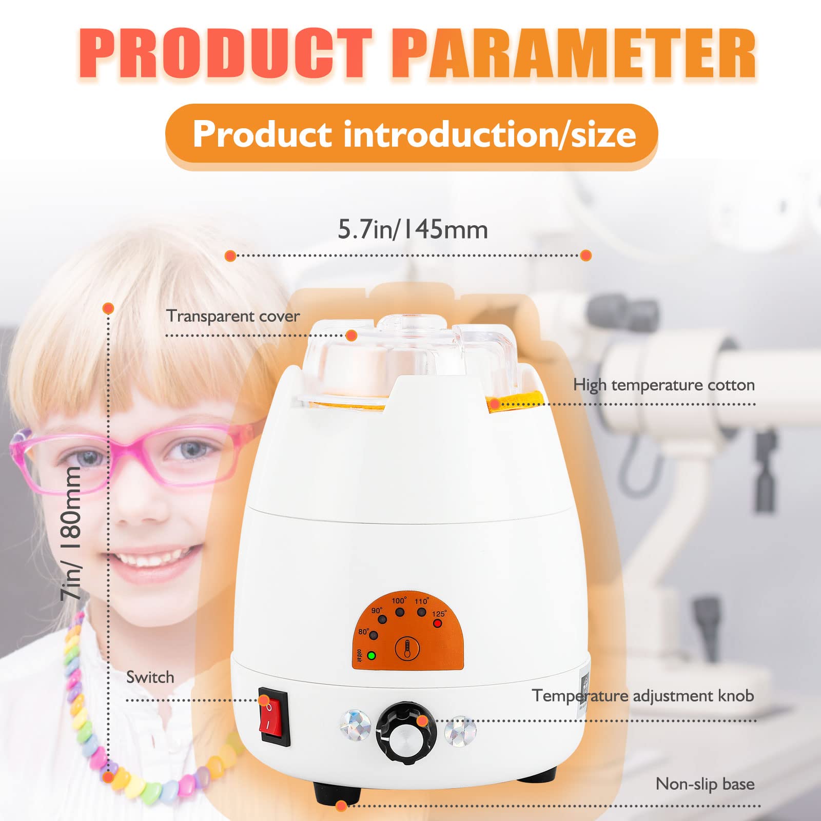 Hanchen Eyeglasses Frame Heater 6 Stage Temperature Control Eyeglasses ...