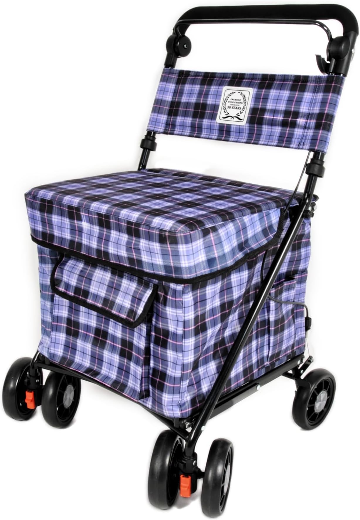 Prestige Walk and Rest Royal Shopping Trolley with Seat, Backrest ...