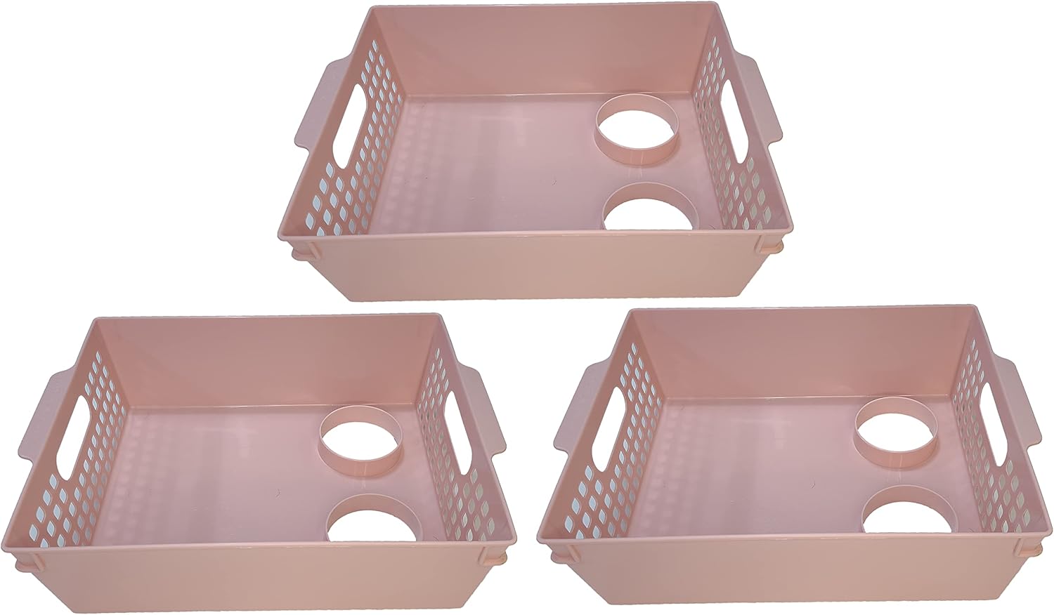 Amazon.com | HIBOS Plastic Serving (Set of 3-Trays) Trays Cafe ...