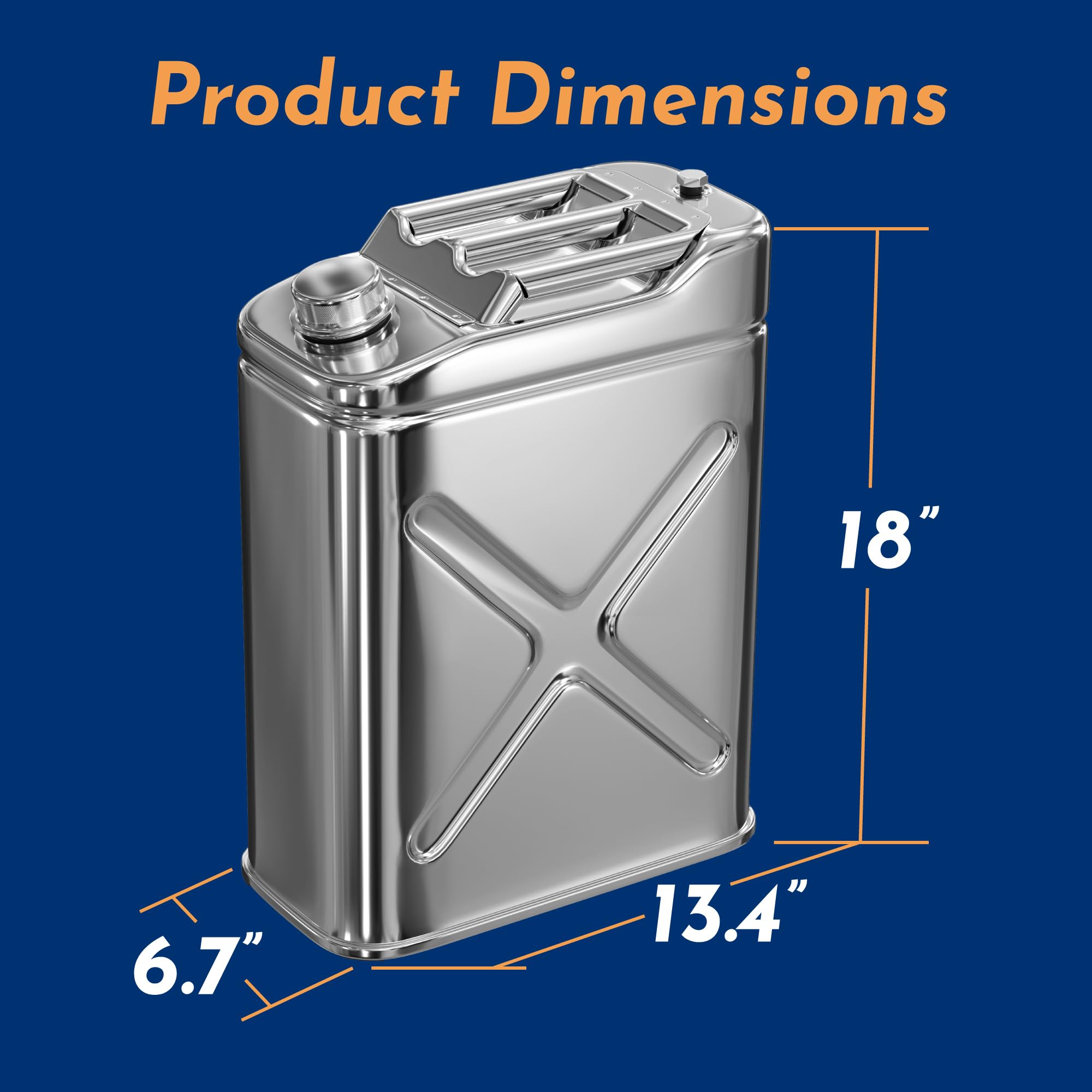 Snapklik.com : Stainless Steel Water Container For Camping - 5 Gallon ...