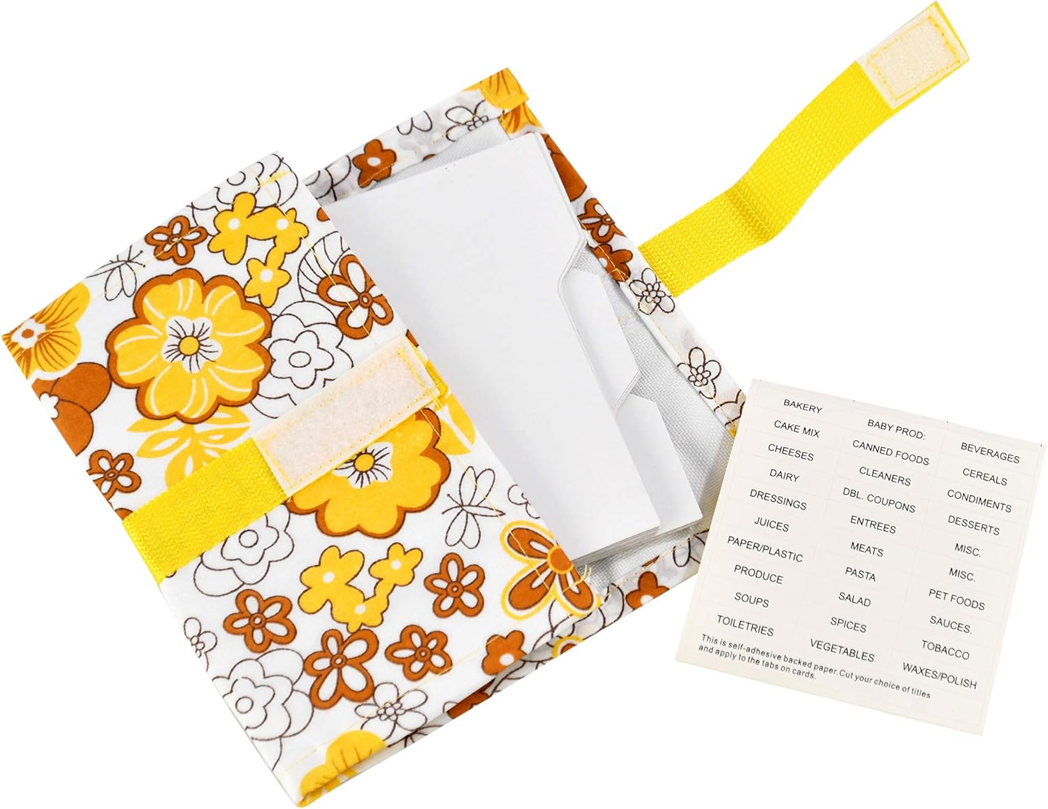 Amazon.com : HOME-X Labeled Coupon Organizer, Expandable Fabric ...