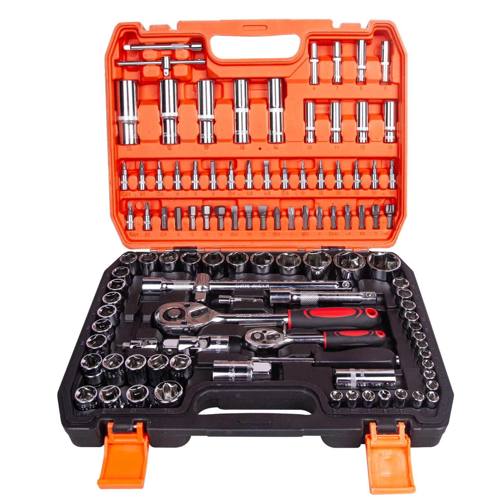 perforlld 108 PCS Mechanic Socket Tool Kit Set, Professional Car Repair ...
