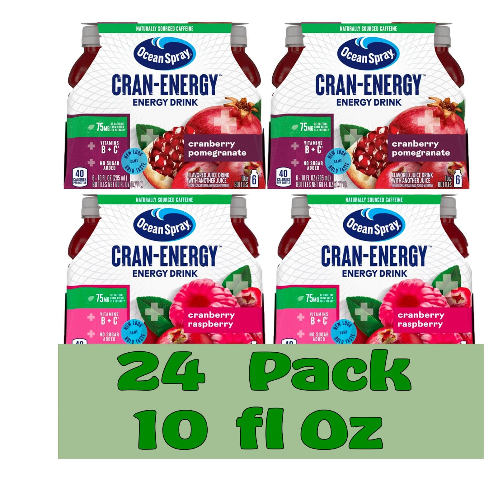 Amazon.com : Ocean Spray Energy Variety Pack Juice Drink 10 fl oz ...