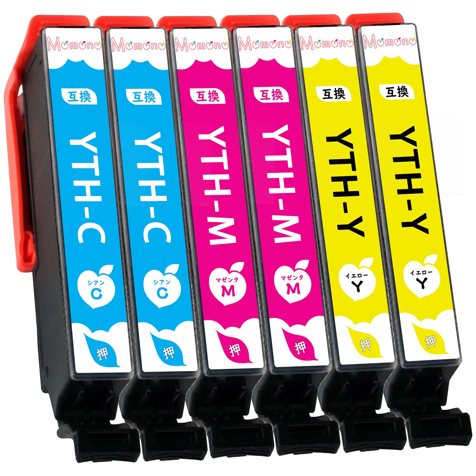 Amazon.co.jp: 【Momono】YTH-6CL ヨット YTH-3CL 互換インク （2C/2M/2Y） 3色セット （合計6本） YTH 互換 インクカートリッジ 大容量 個別 ...