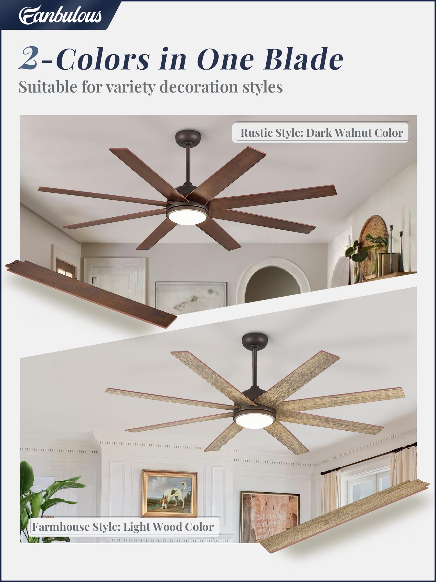 Snapklik.com : Fanbulous 65 Inch Ceiling Fans