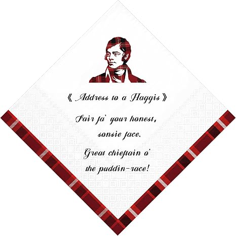 Burns Night Decorations 40Pcs-Scottish Napkins - Robert Burns Paper ...