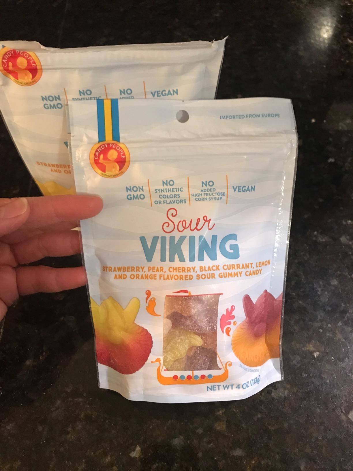 Amazon.com : Candy People Sour Viking Swedish Candy Gummy Sour Candy ...