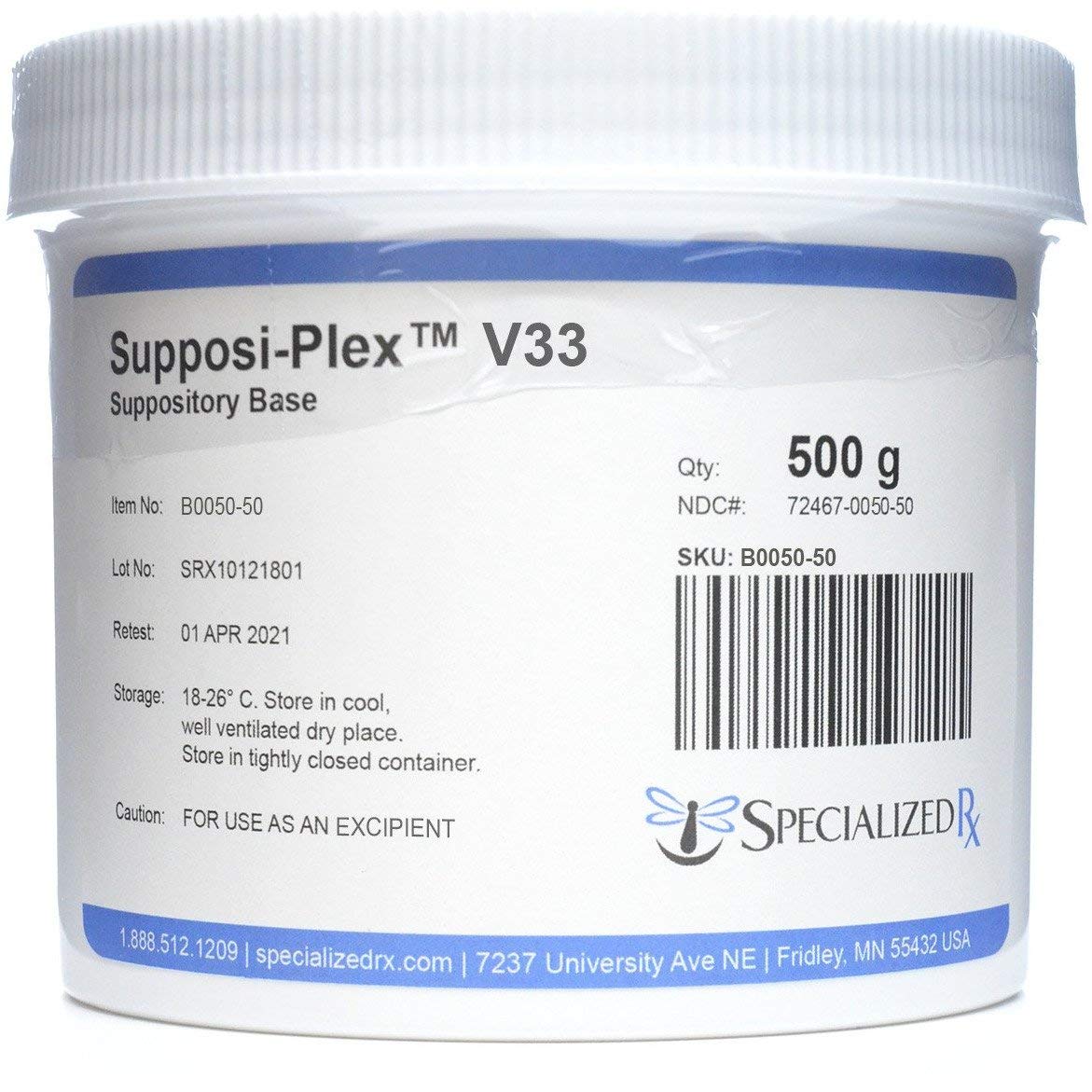 Base de supositorio Supposi-Plex V33 (17.64 oz) – Yaxa Colombia