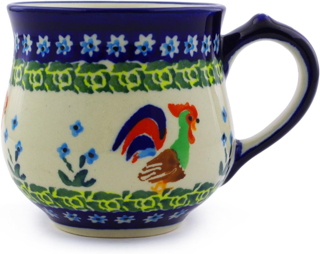 Amazon.com | Polmedia Polish Pottery Bubble Mug 9 oz UNIKAT - Country ...