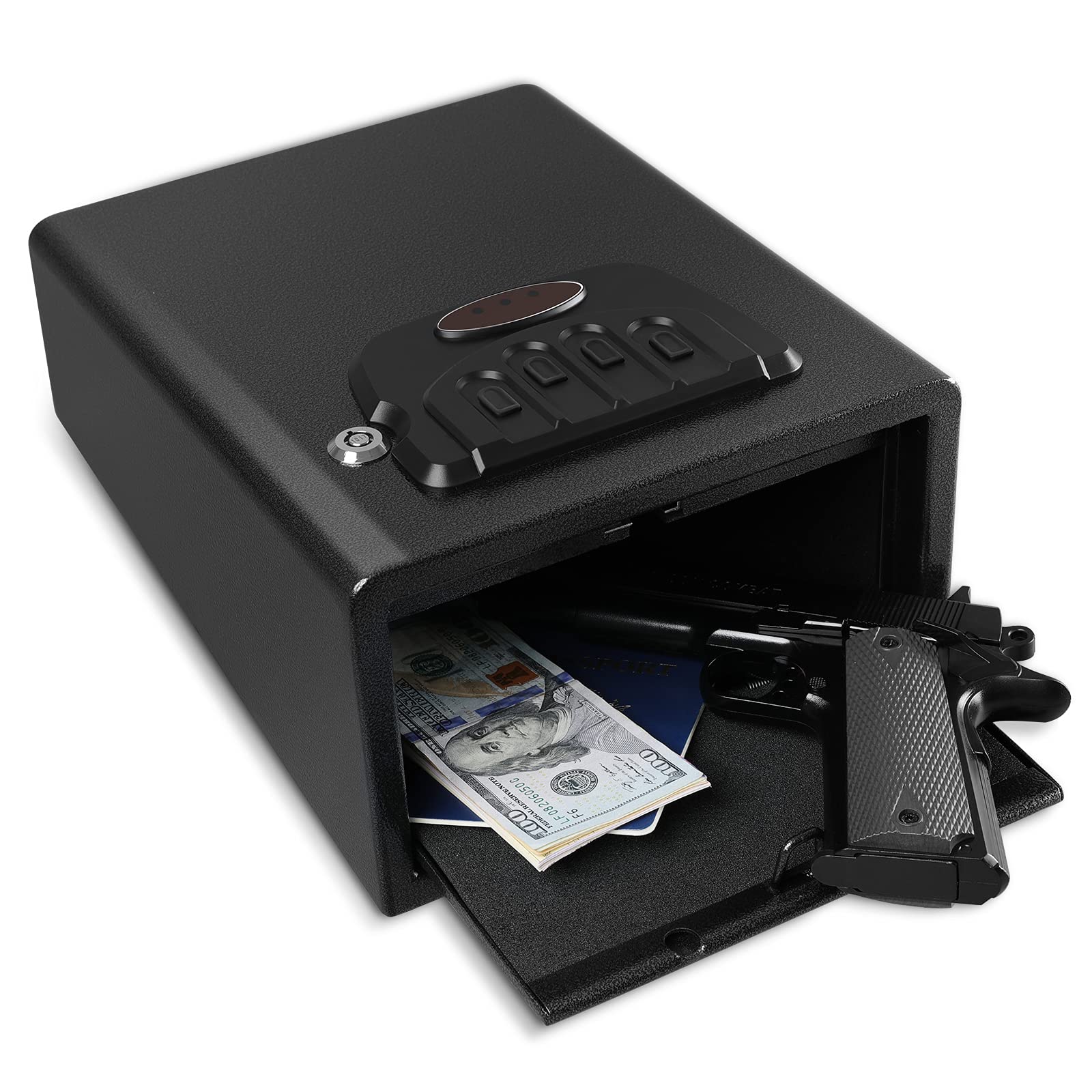 Buy xydled Safe, Electronic Pistol Safe with Four No-Eyes Keypad, Quick ...