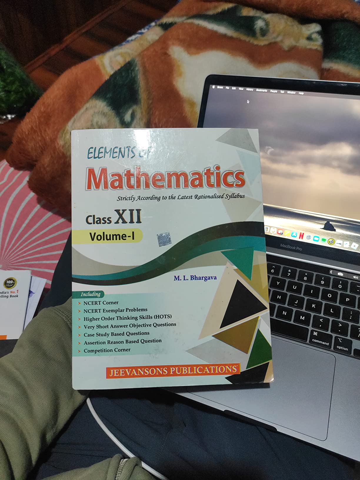 Elements of Mathematics For Class XII (Vol-I & Vol-II) : M. L. Bhargava ...