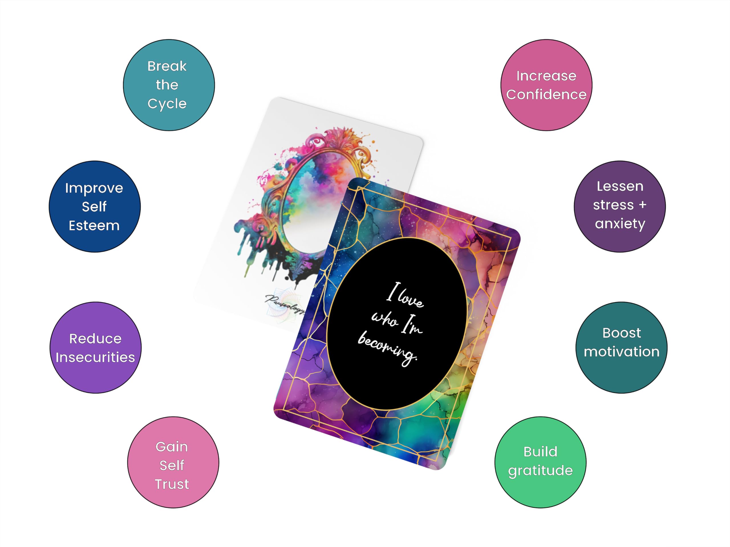Snapklik.com : Pauseology Mirror Mantra Affirmation Cards For Women ...