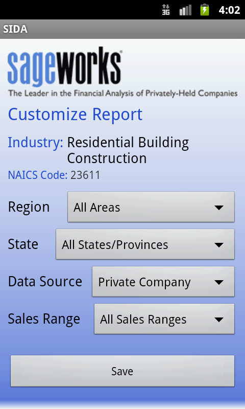 Sageworks Industry Data - App on Amazon Appstore
