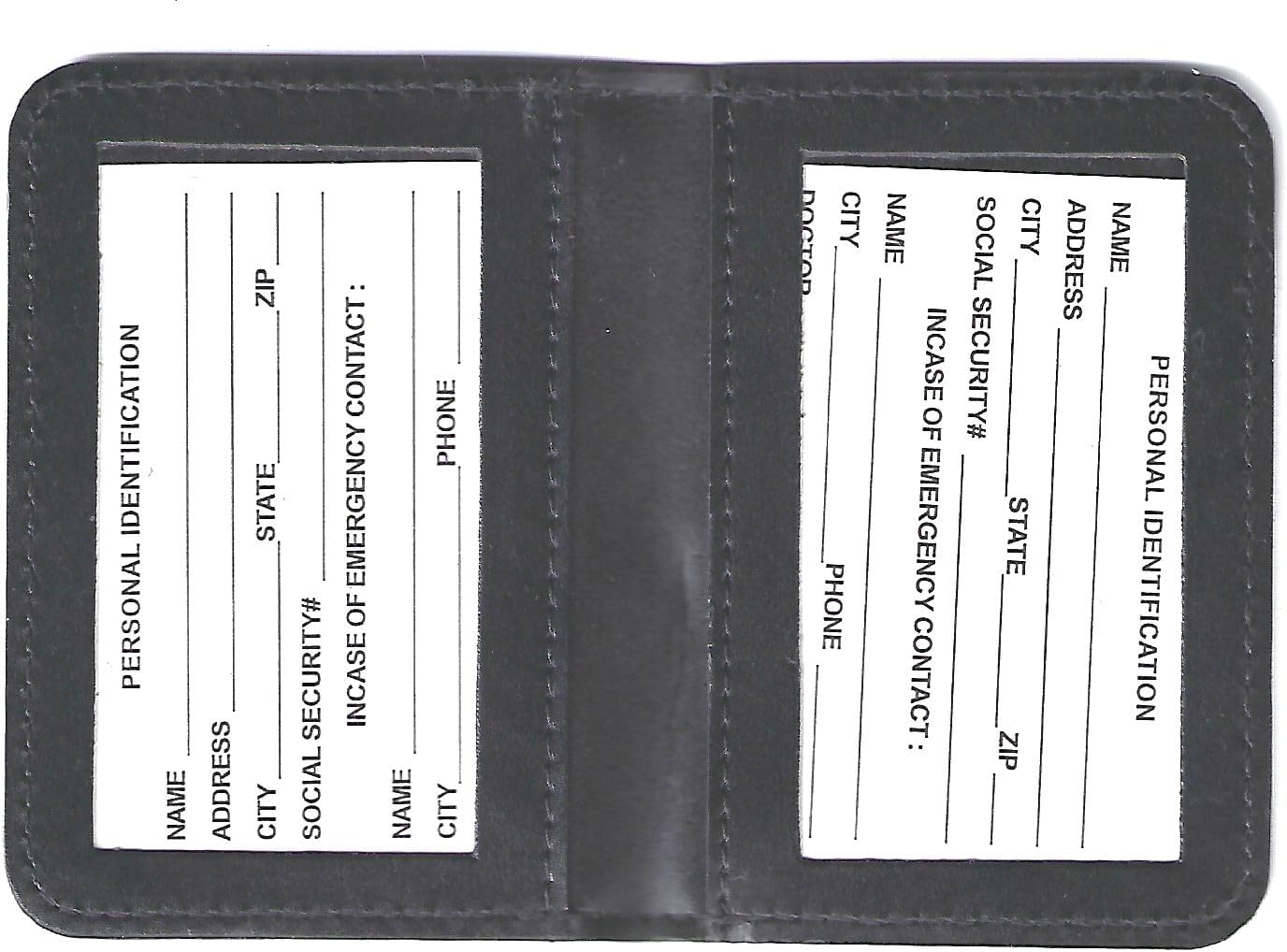 Amazon.com: Cobra Tufskin Dual ID Leather Bifold Wallet - Double Clear ...