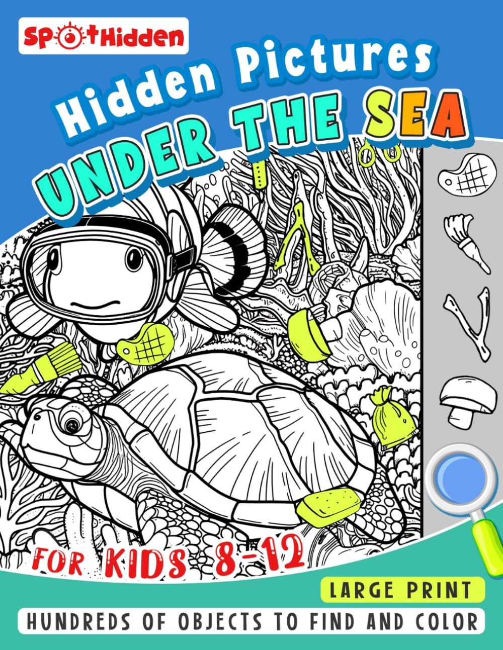 Under the Sea Hidden Pictures: Look and Find book Featuring Marine Life ...