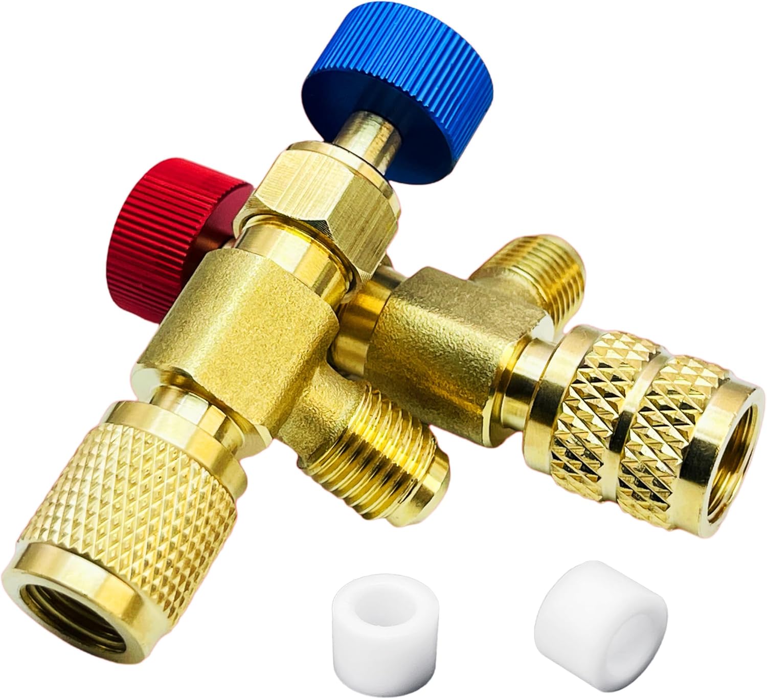 Amazon.com: R12 R410 Refrigerant Charging Valve, R12 R22-1/4“ Male to 1 ...