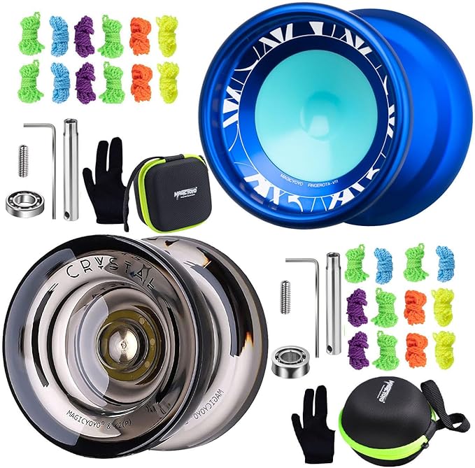 Amazon.com: Pack of 2 Dual Purpose Yoyos -V11 Responsive Yoyo Blue +K2 ...