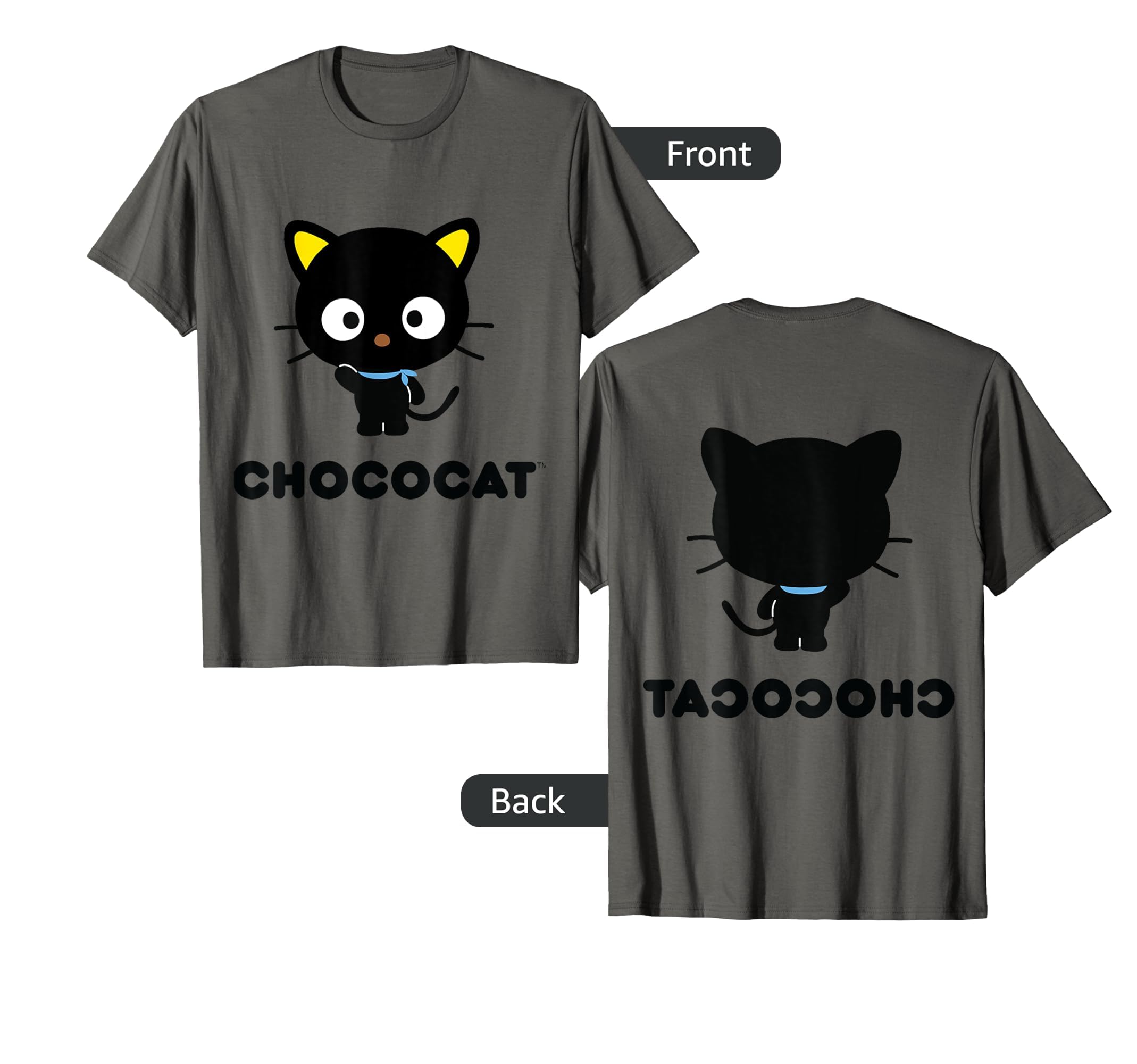 Amazon.com: Chococat Character Front and Back T-Shirt : Clothing, Shoes ...