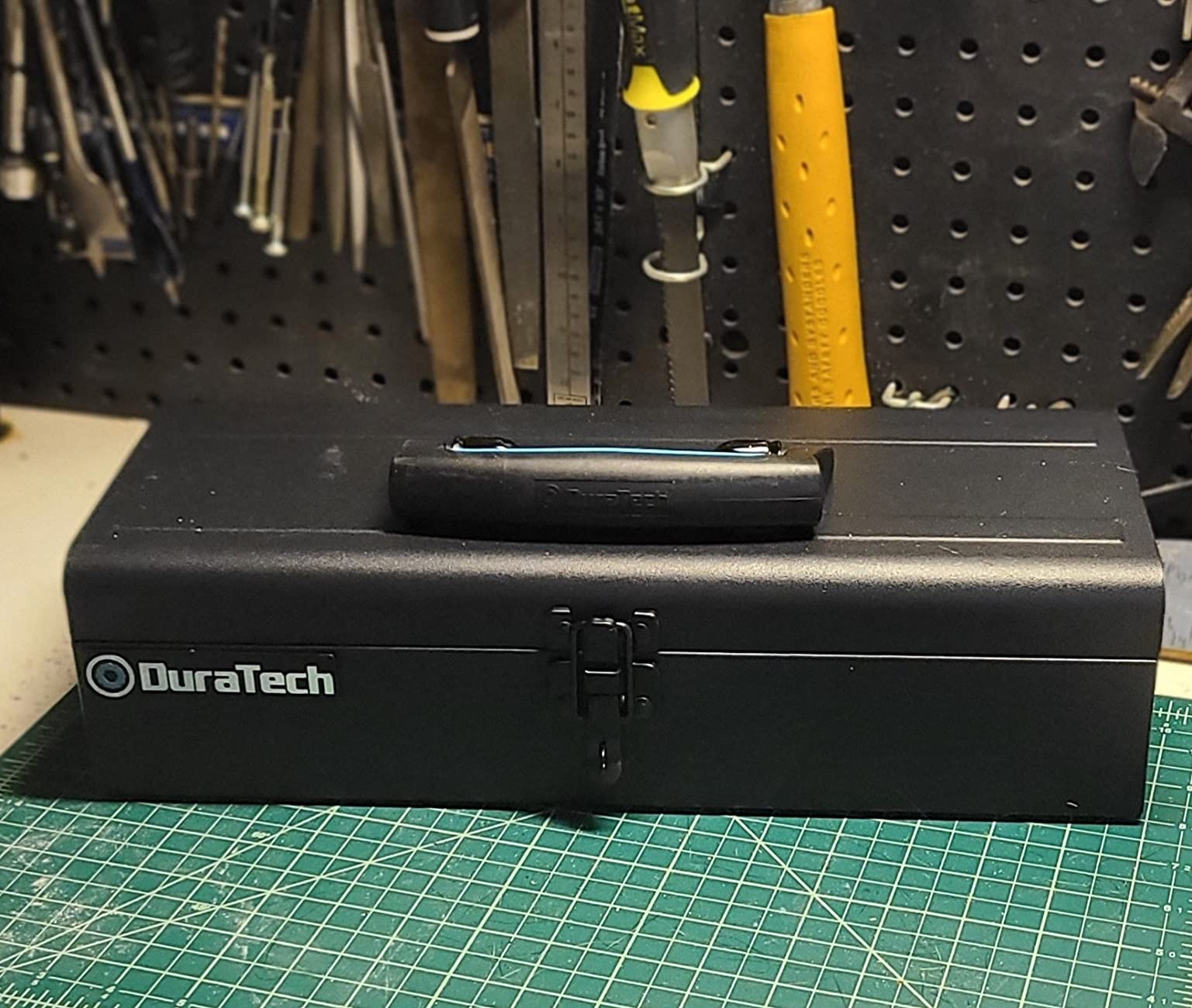 $7/mo - Finance DuraTech Metal Tool Box, 15" Portable Steel Tool Box ...