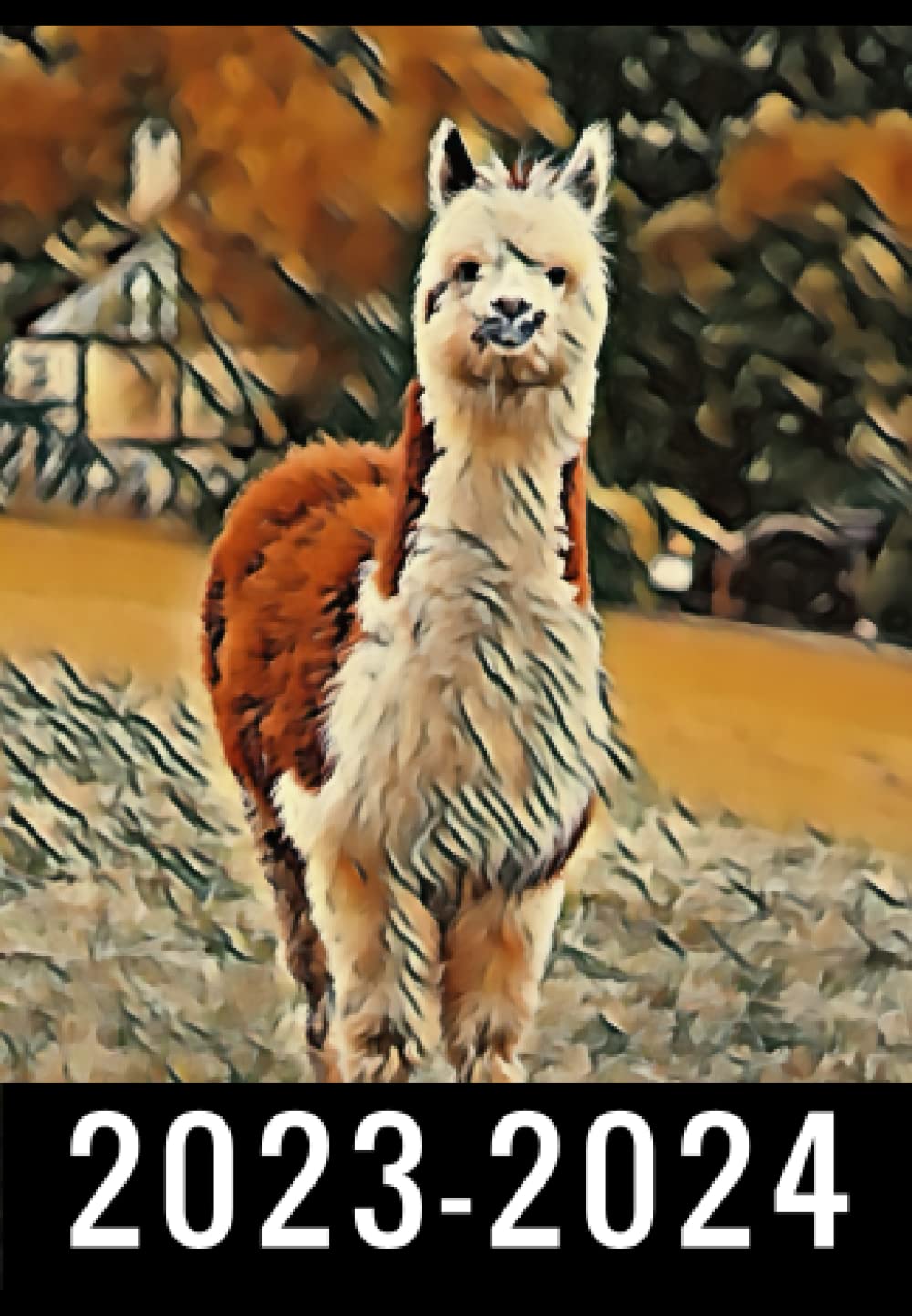 2-Year 2023-2024 Pocket Planner Alpaca: Monthly Calendar & Agenda ...