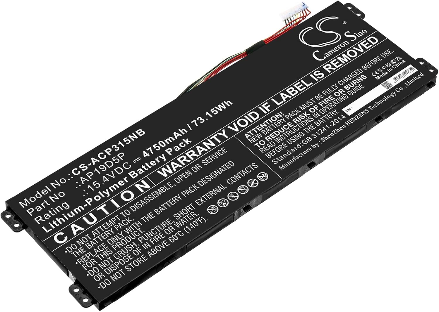 Amazon.com: Qigenia AP19D5P Replacement Battery for Conceptd 3 Ezel Cc314-72g-72sx Conceptd 3 ...
